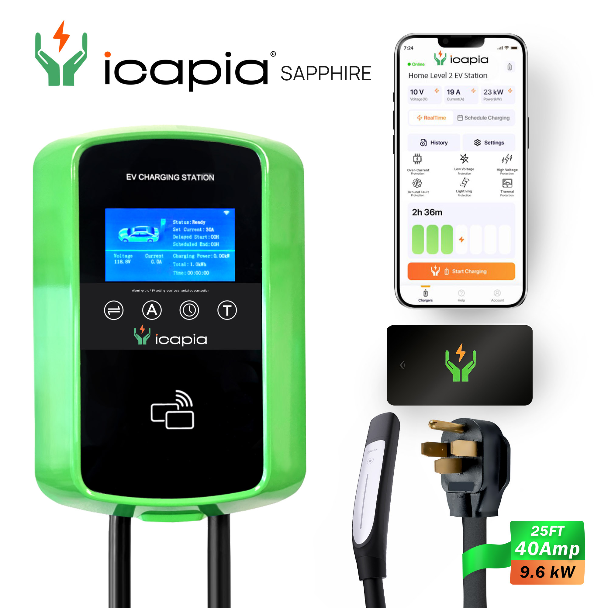 Sapphire - icapia advanced EV charging stations